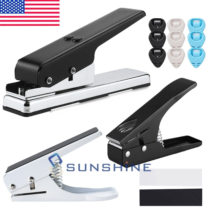 Plectrum Card Cutter Guitar Pick Maker Punch Tool Cut Machine DIY Strip ...