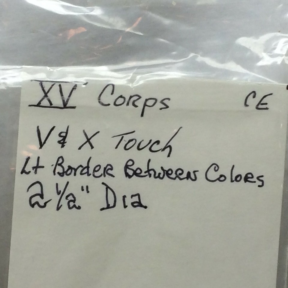 Vintage Military Patch XV Corps Border Between Colors app 2 1/2" dia | eBay