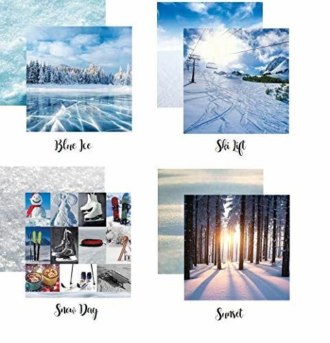 Snow Day - 12x12 Scrapbook Papers Set of 4 Sheets | eBay