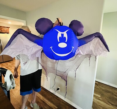Gemmy 4.5 Ft Wide Disney Mickey Mouse inflatable Airblown Bat | eBay
