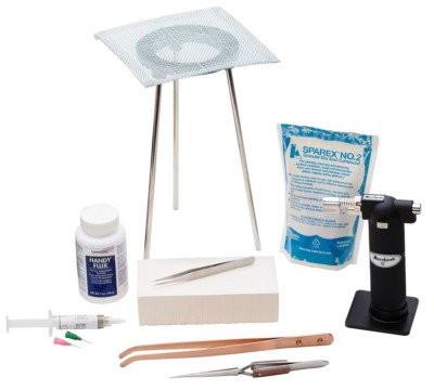 Basic Soldering Kit Jewelry Making Metal Solder Repair Tool Set 9-Piece ...