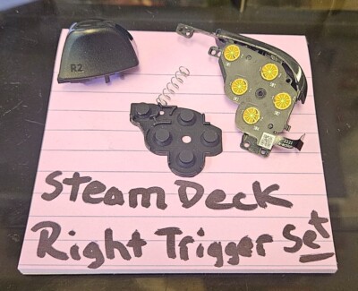 Steam Deck RIGHT Trigger Daughter Board + RIGHT bumper Spring FULL ...
