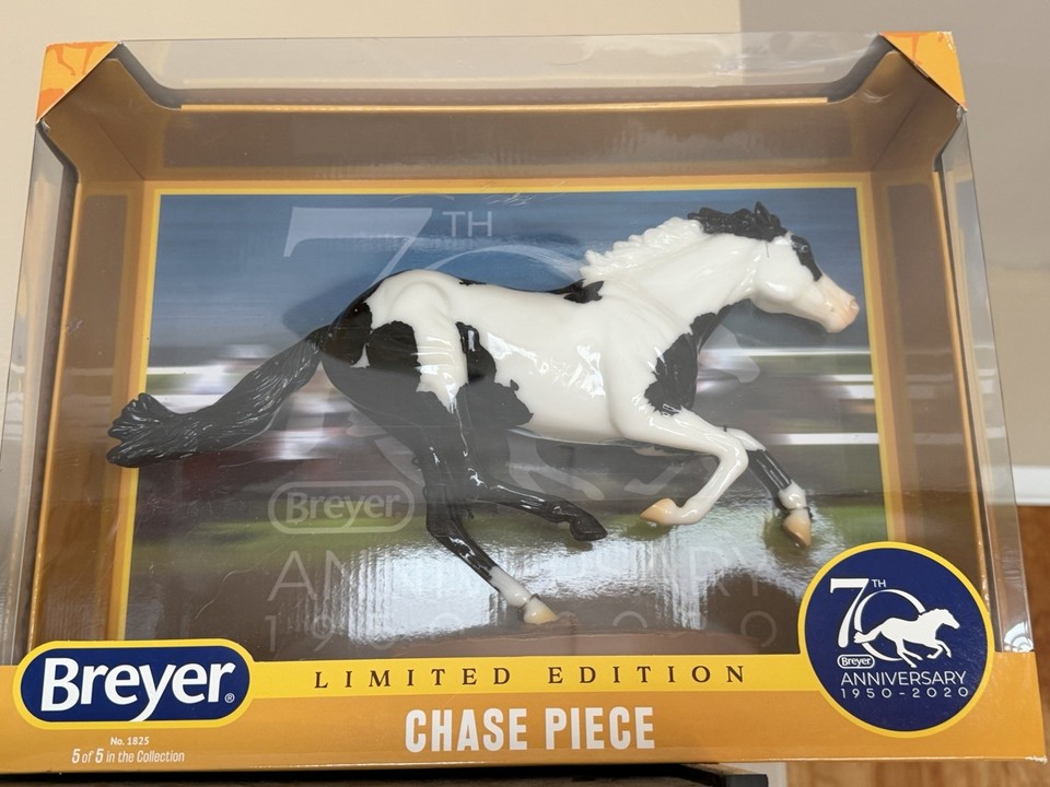 Breyer Horse 70th Anniversary Chase Piece Glossy Pinto Smarty Jones ...