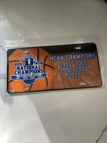 2015 Duke Basketball License Plate, NEW. NCAA Champs 5x | eBay