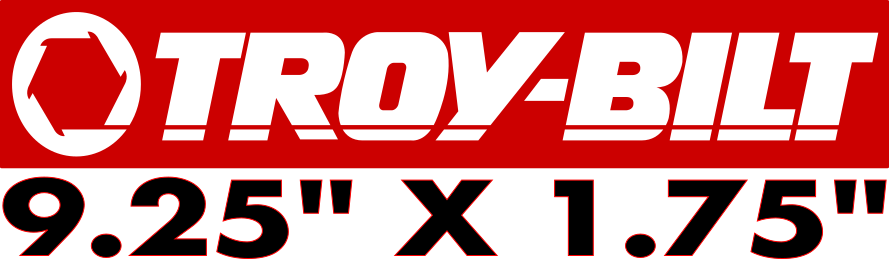 6 PACK TROY-BILT DECALS STICKERS VINYL GARDEN TRACTOR SNOW BLOWER 9.25 ...