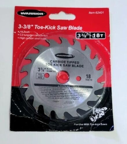 WARRIOR 3-3/8 In. 18 Teeth Toe Kick Circular Saw Blade High carbon ...
