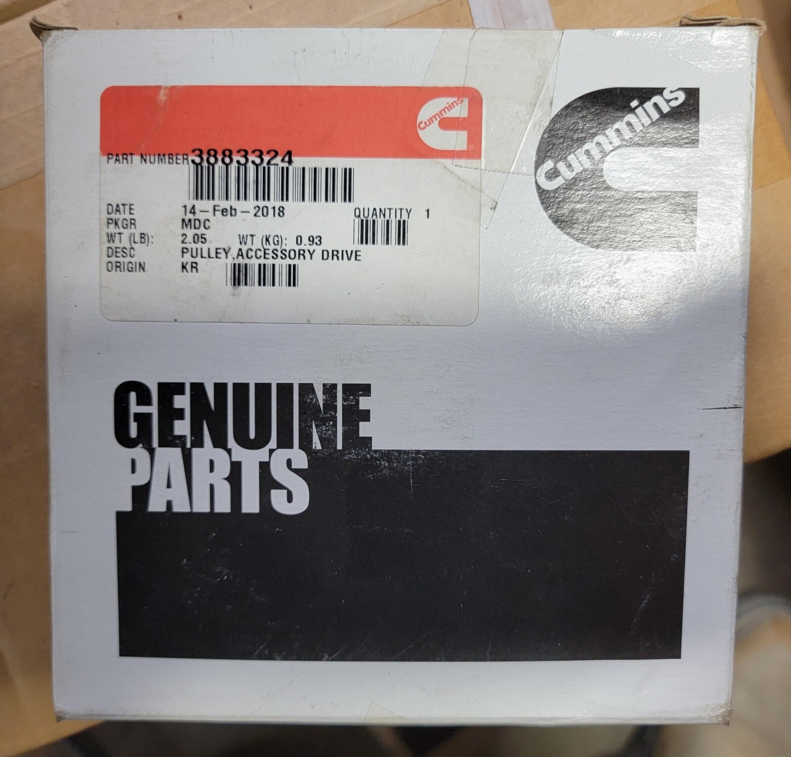 Genuine Cummins L10 ISM 3883324 Accessory Drive Pulley for sale online ...