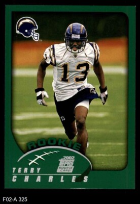 2002 Topps #325 Terry Charles Chargers RC Portland St 8 - NM/MT | eBay