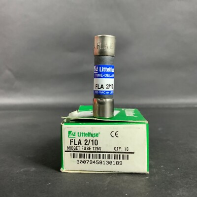 LITTELFUSE FLA-2/10 MIDGET FUSE - BOX OF 10 ($35 OBO) | eBay