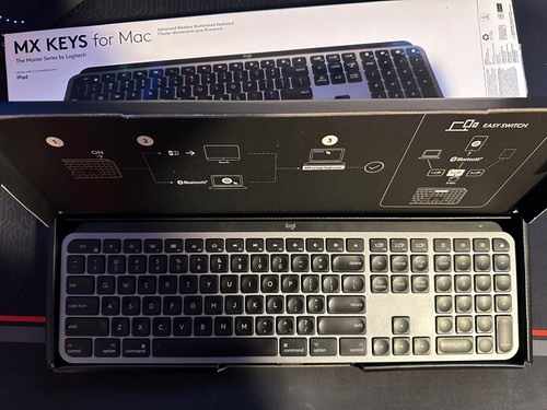 Logitech MX Keys (920009552) Wireless Membrane Keyboard for Mac, used ...