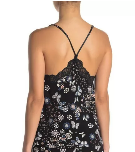 $48 Josie Bardot Midnight Cami top , Color: Black/Pearl , Size: X-Small ...
