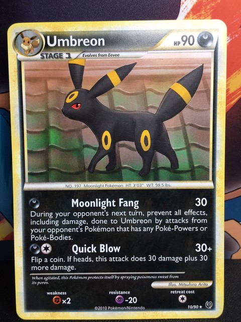 Pokémon TCG Umbreon HS-Undaunted 10/90 Regular Exclusive for sale ...