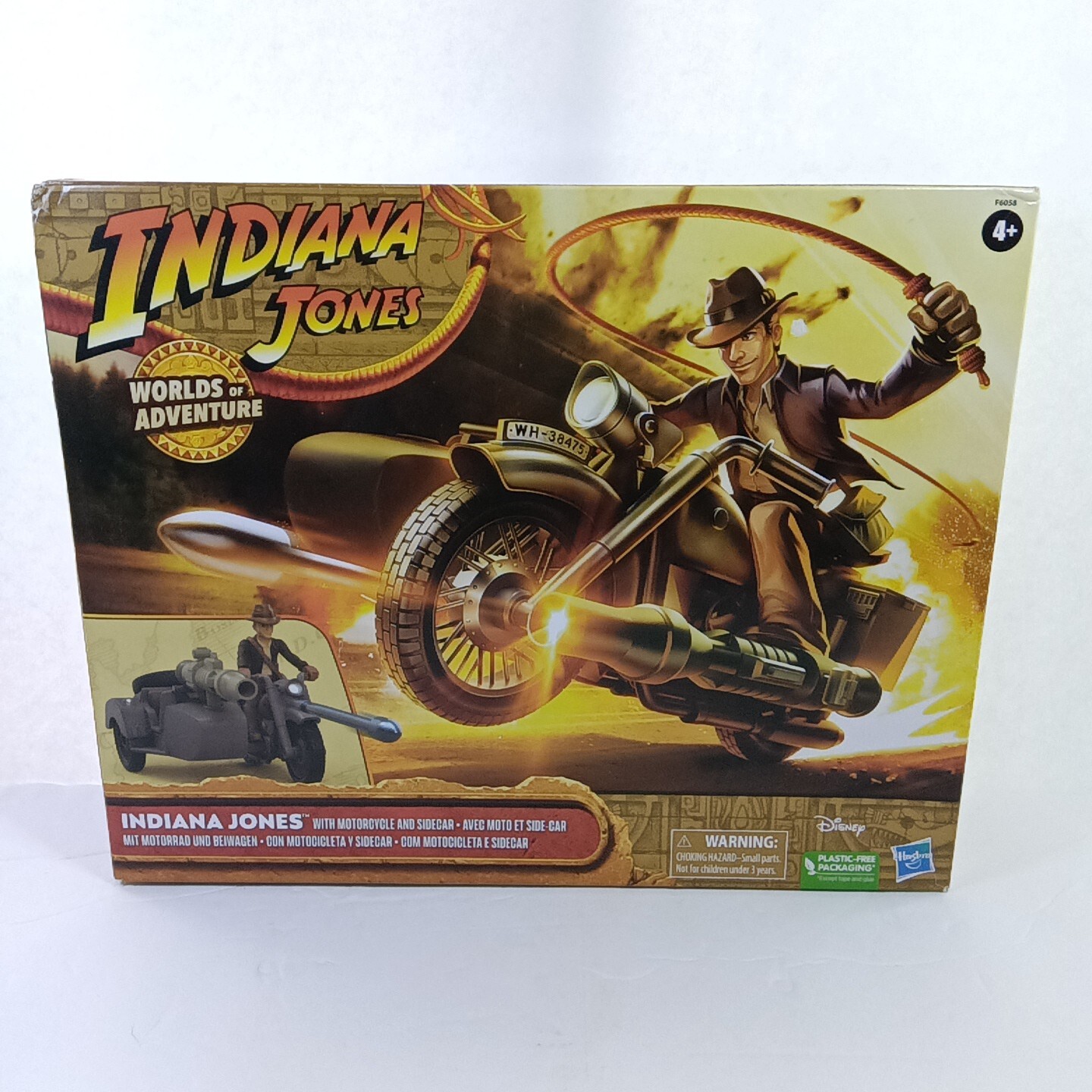 New Hasbro Indiana Jones Worlds of Adventure Action Figure, Motorcycle ...