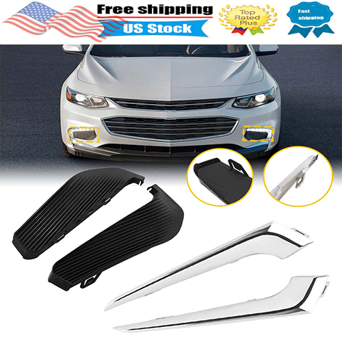 Front Bumper Lower Grille Fog Lamp Cover Bezel w/Cover Trim For ...