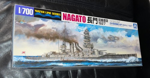 Aoshima Models 045114 1:700 Nagato 1927 I.J.N Battleship Plastic Model ...