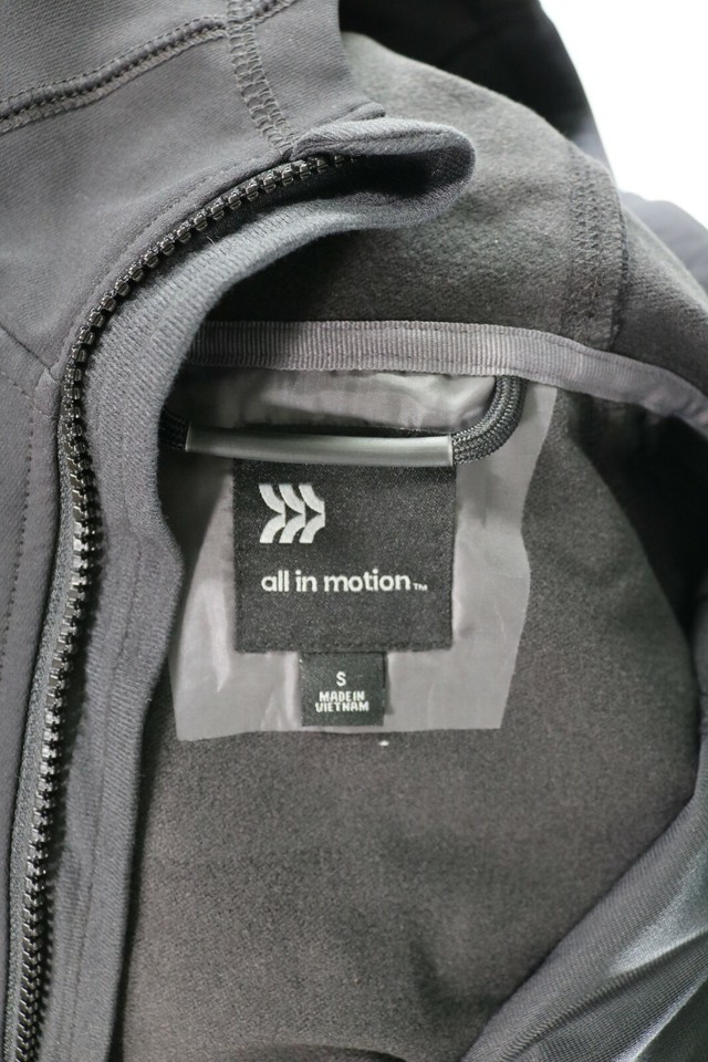 Mens All In Motion Black Long Sleeve Hooded Jacket Small NEW! | eBay