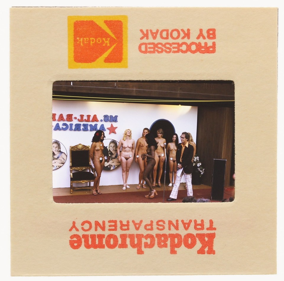 Vintage 1970's Girlie Pinup MS. ALL-BARE Beauty Pageant 35MM SLIDE ...