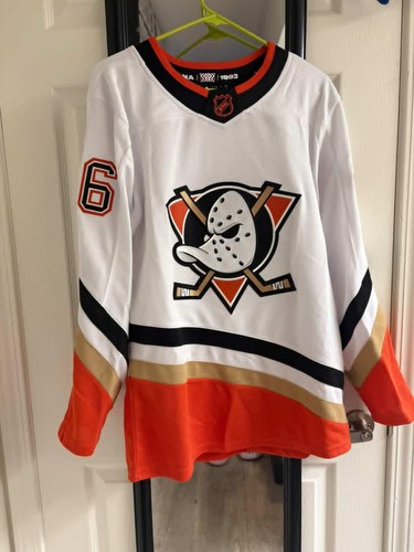 New Adidas Trevor Zegras Anaheim Ducks Reverse Retro 2.0 Jersey Size 50 ...