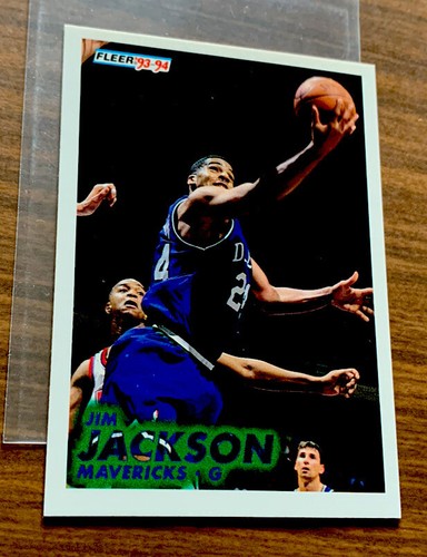 Jim Jackson 1993-94 Fleer Basketball Card # 46, Dallas Mavericks / Ohio ...