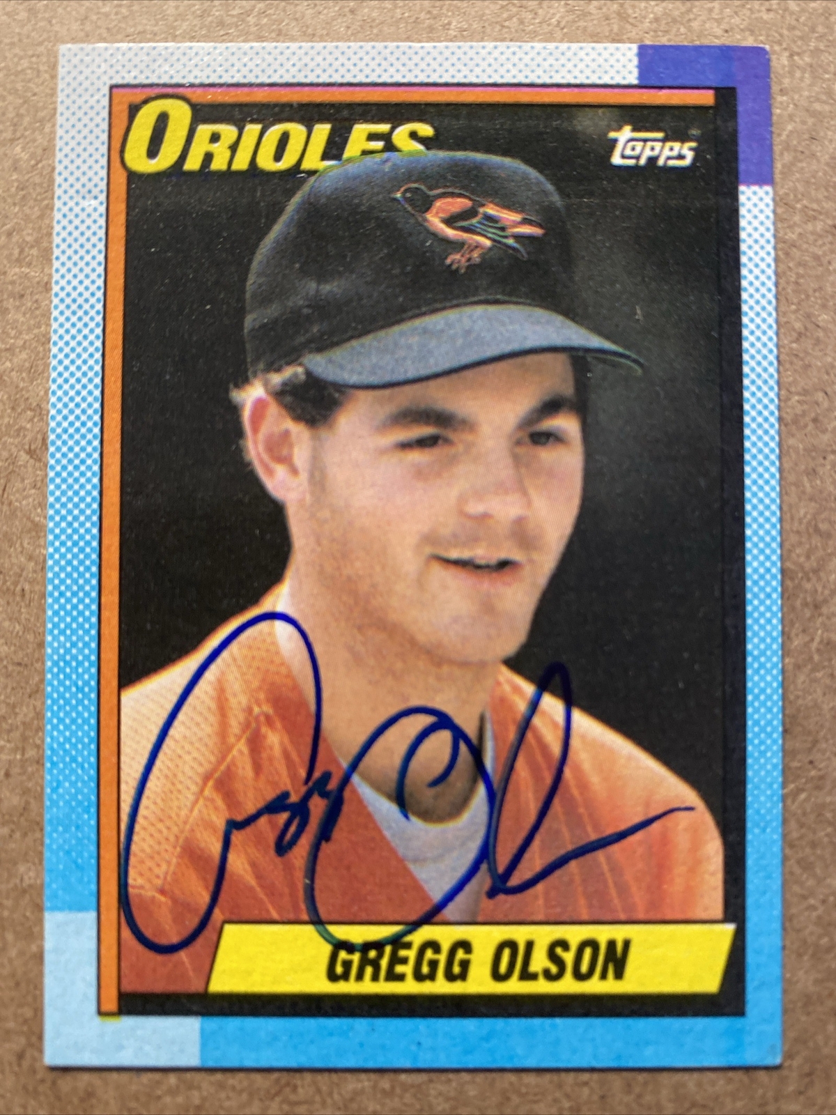 1990 Topps #655 Gregg Olson AUTOGRAPHED Card - Baltimore Orioles | eBay