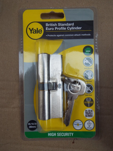 Yale British High security Standard Euro Profile Cylinder 35mm upvc ...