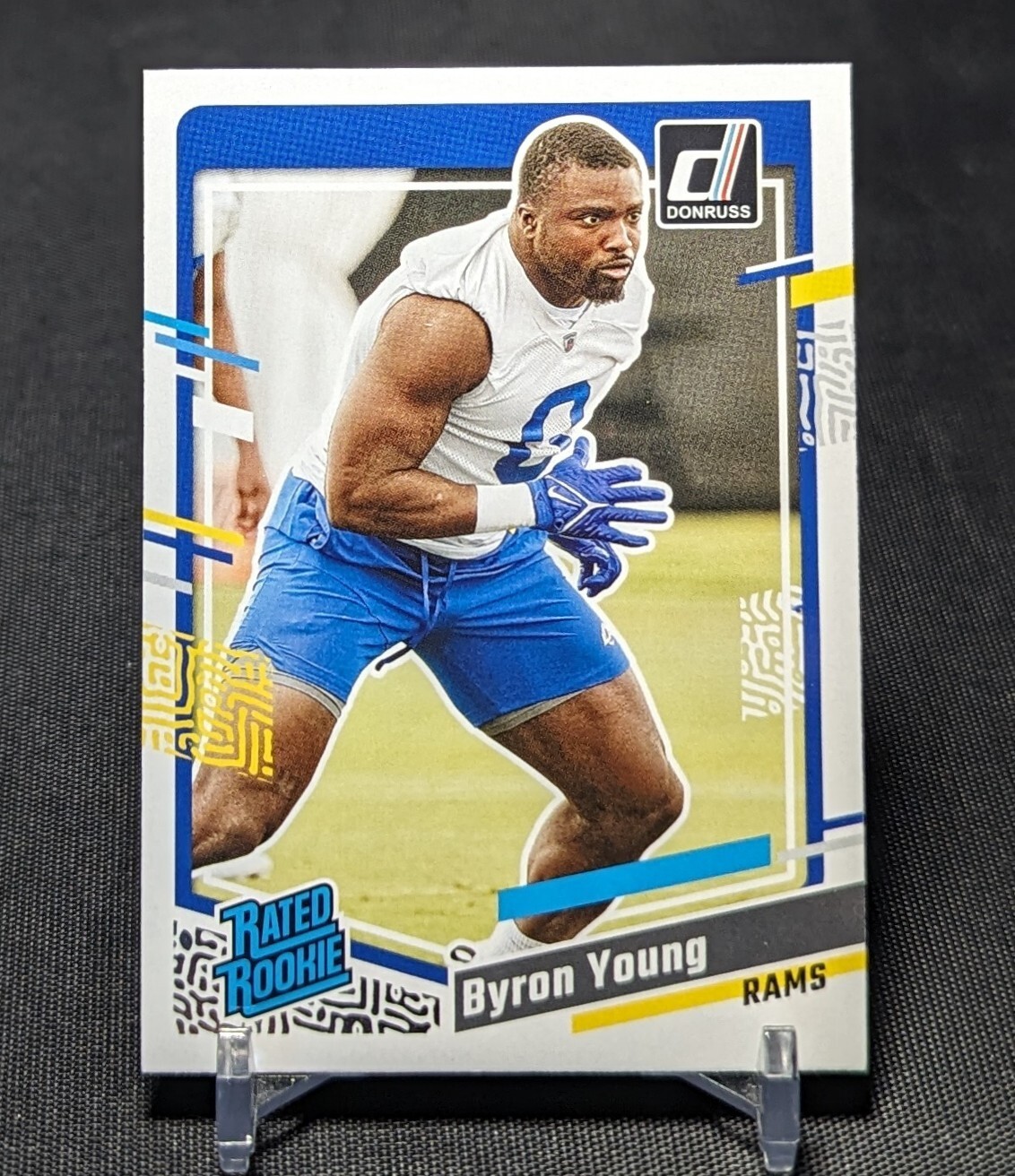 Byron Young Rated Rookie RC 2023 Donruss Football Card #355 Los Angeles ...
