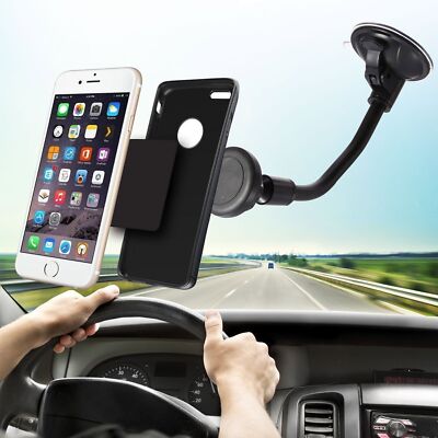 Magnetic Car Holder Windshield Dash Suction Cup Mount Stand Cell Phone ...