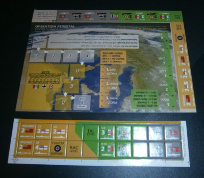 Operation Pedestal Postcard Game by ATO uncut w/unpunched mounted ...