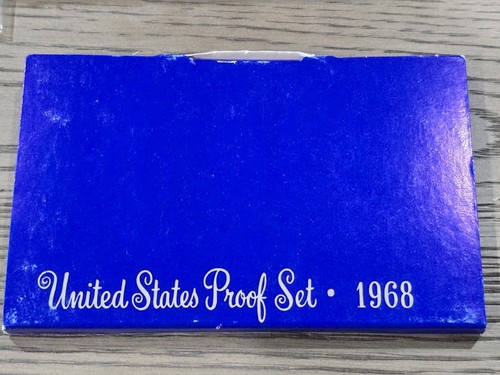 1968-S PROOF SET. 5 COINS. SEALED CASE IN ORIG. BLUE BOX. | eBay