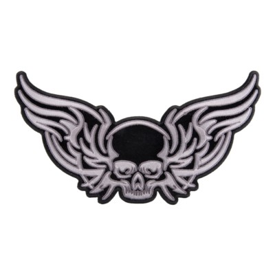 Subdued Tribal Wings Skull Patch, Skull Back Patches | eBay