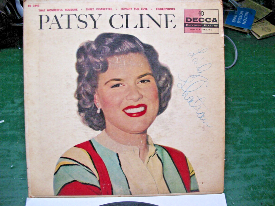 PATSY CLINE DECCA EXTENDED PLAY ED 2542 VINYL 45 RPM RECORD 1950's ...