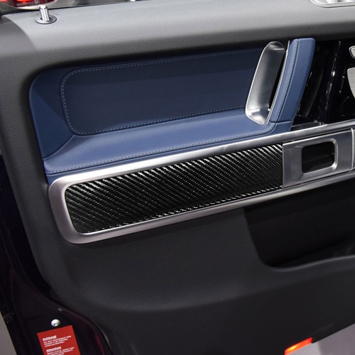 For Benz G-Class 2019+ G63 G500 W465 Real Carbon Interior Door Panel ...