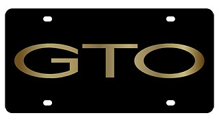 For Pontiac GTO Acrylic License Plate | eBay