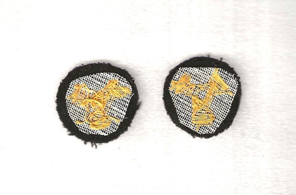 RARE WWII US MERCHANT MARINE MACHINIST'S MATE MATCH PAIR BULLION ...