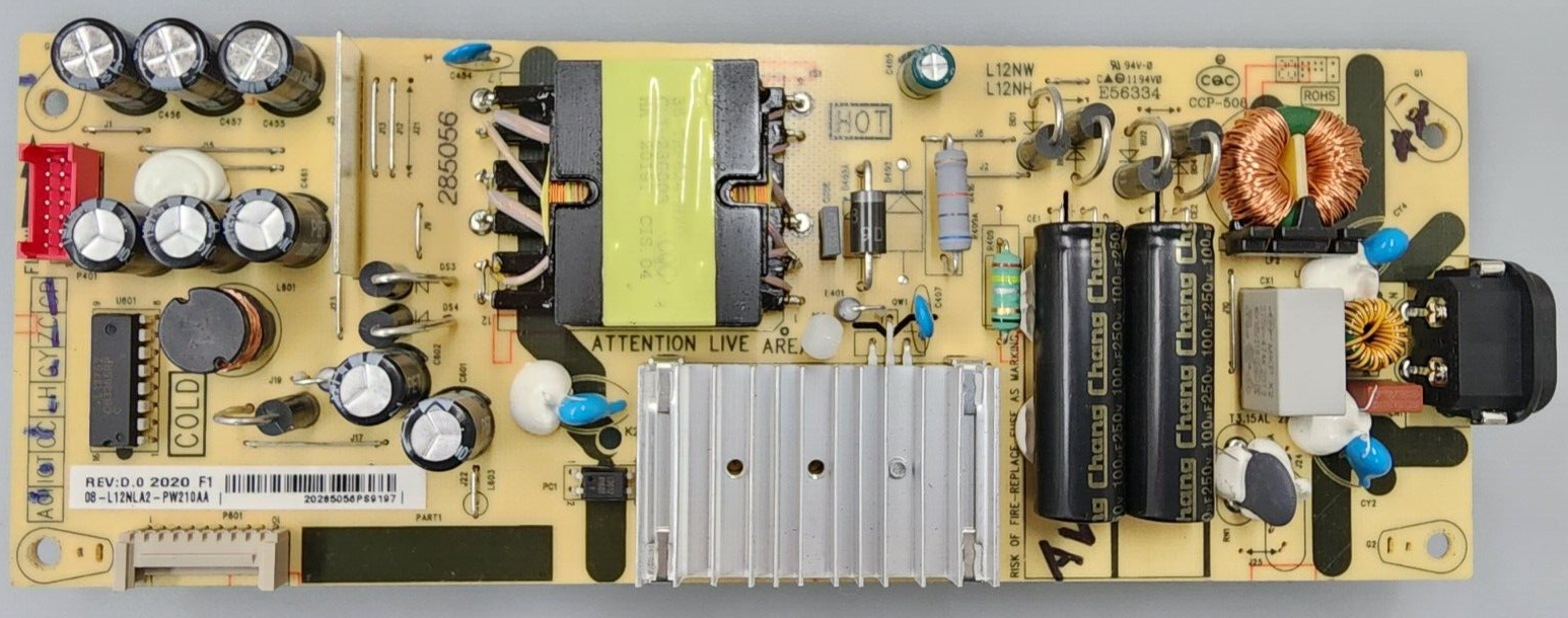 TCL 43S421 40S330 43S325 40S334 40S355 Power Supply TCL 08-L12NLA2 ...