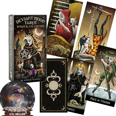 DEVIANT MOON TAROT CARDS BORDERLESS EDITION Authentic USGS NEW-SEALED ...