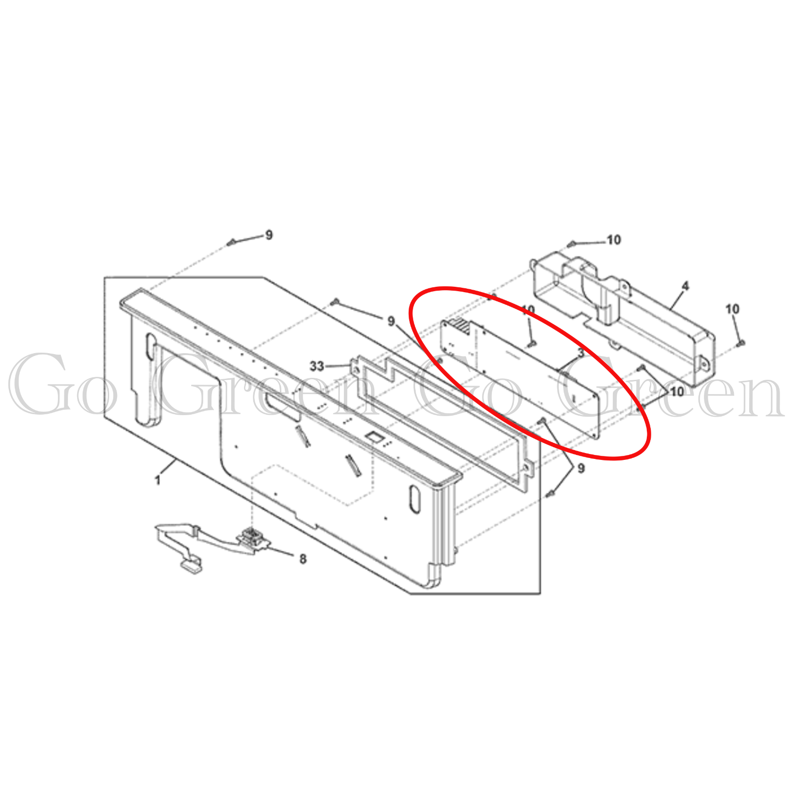 Frigidaire Dishwasher FGID2466QF2A Control Board P/N 5304514670 ...