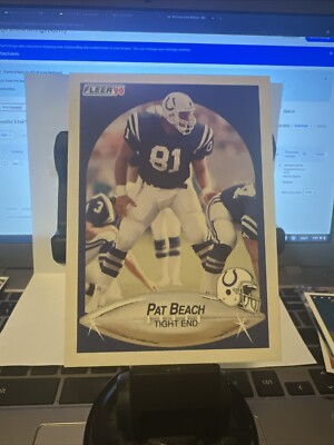 1990 Fleer - #227 Pat Beach - Indianapolis Colts - Tight End | eBay
