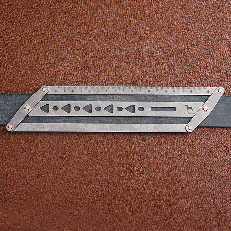 Professional Leather Belt Auxiliary Positioning Punch Ruler 18-48MM ...