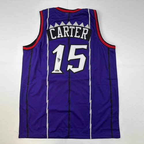 Facsimile Autographed Vince Carter Toronto Purple Reprint Jersey Size ...