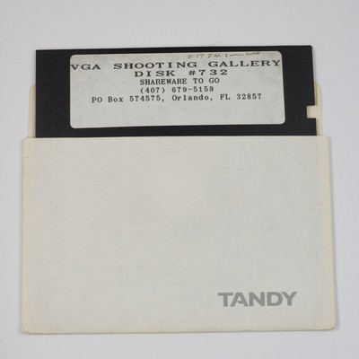 VGA Shooting Gallery IBM PC 5.25" Floppy Disk Vintage Computer Game ...