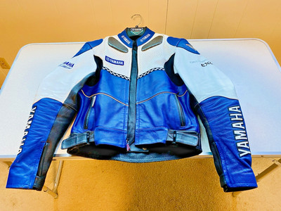 YAMAHA RACING LEATHER JACKET YZF R1 R6 Alpinestars Klim Dainese Rev'it ...