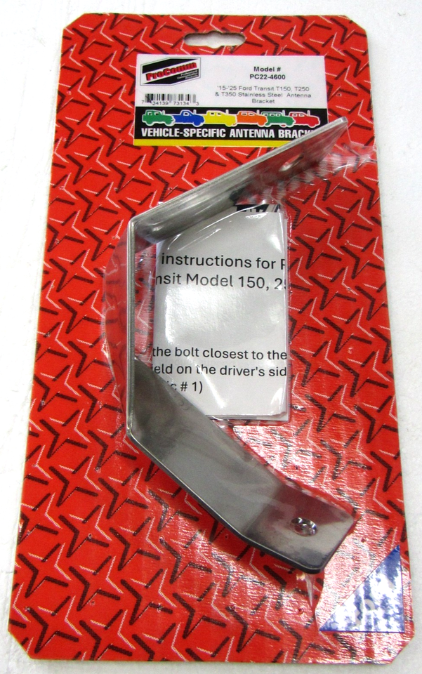 ProComm PC22-4600 Stainless Steel Antenna Bracket Ford '15-'25 Transit ...