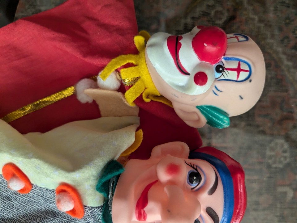 Vintage Mr Rogers Neighborhood Hand Puppet Show Jester & Clown PBS ...