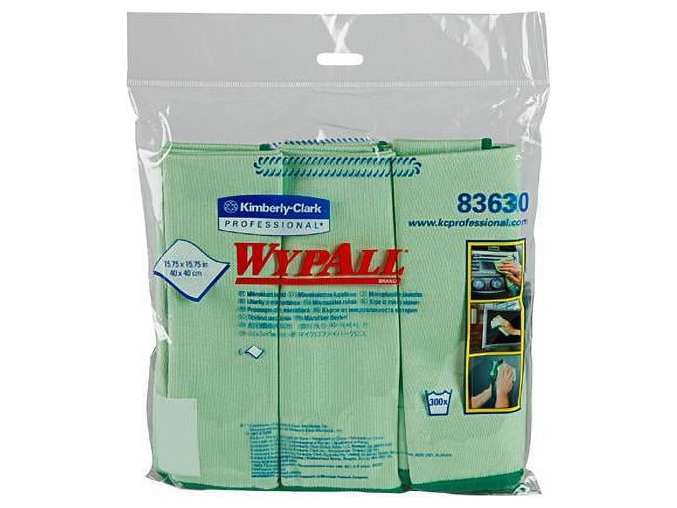 Wypall Microfiber Cloths (83630) Reusable 15.75” x 15.75”, 6 Wipes ...