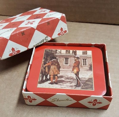 Sheraton Modern London Views Picture Coasters, Vintage Set of 6 In ...