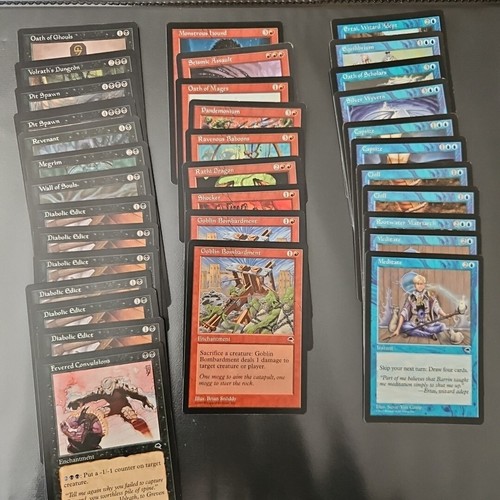64 Cards Magic The Gathering Tempest Block Rares Stronghold Exodus Lot ...