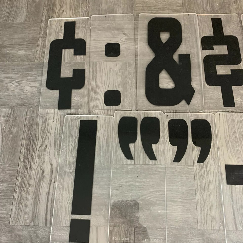 A-Z Alphabet 8” Letter 9" PLASTIC MONOGRAM SIGN LETTERS NUMBER 0-9 ...