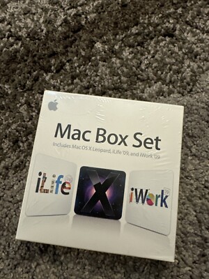 Apple 2009 Mac Trio Box Set Mac OS X Leopard iLife 09 iWork 09 NEW ...