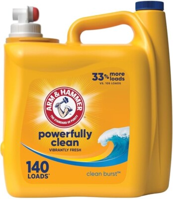 Arm & Hammer Clean Burst, 140 Loads Liquid Laundry Detergent, 140 fl oz ...